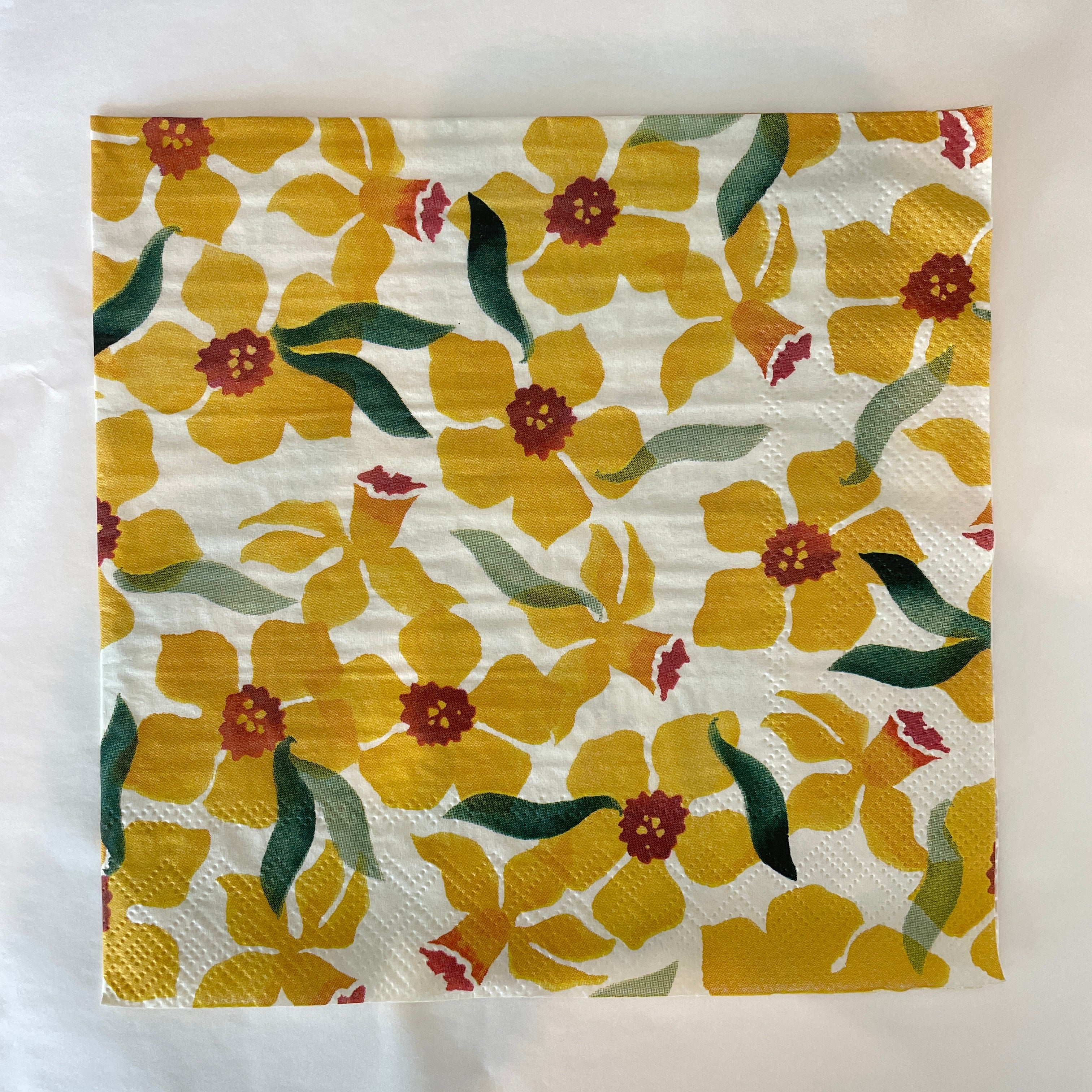 Daffodils Napkin | Decoupage Napkin | Dooney & Daughters