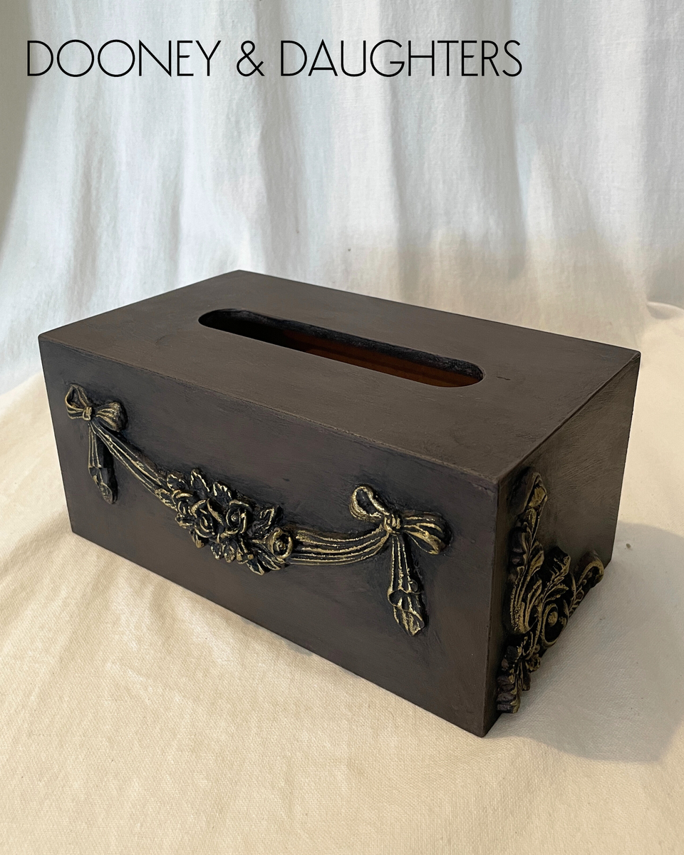 Rectangle Hand Decorated Tissue Box | Dooney & Daughters