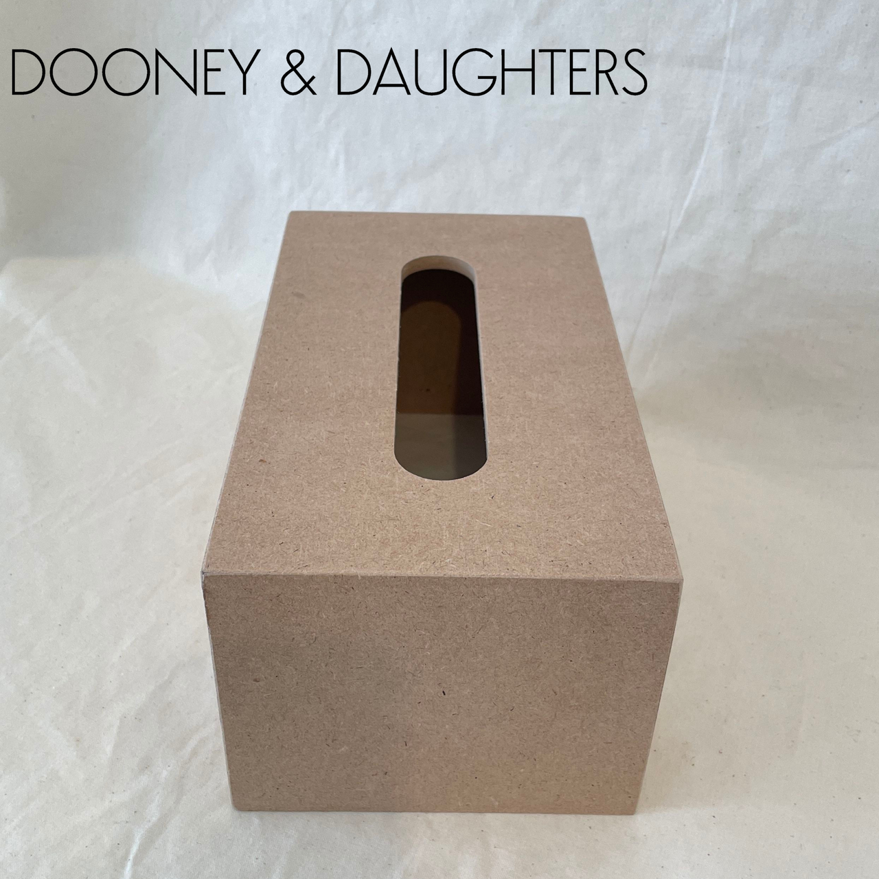 Rectangle Undecorated MDF Tissue Box | Dooney & Daughters