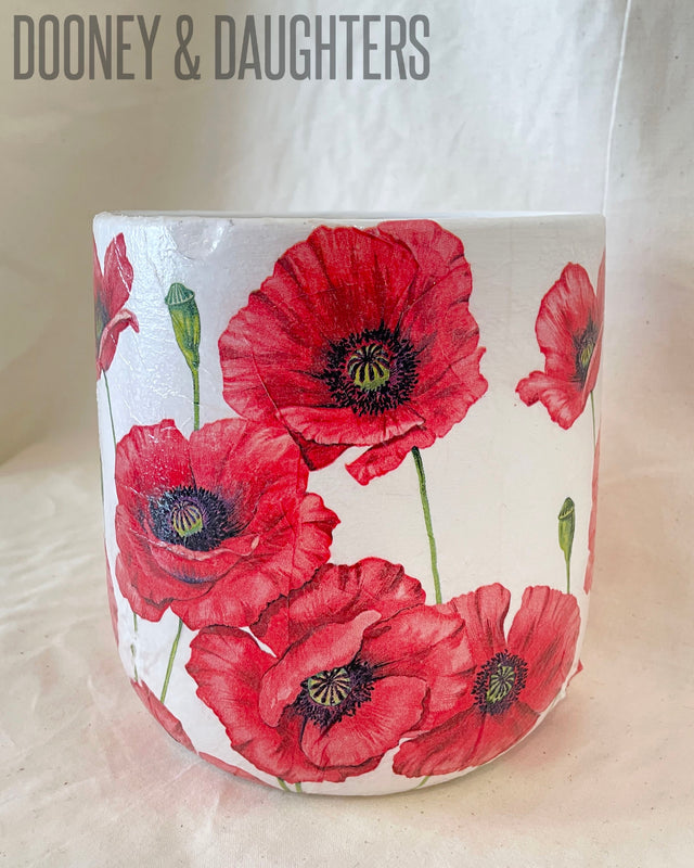 Hand Decoupaged Plant Pot | Dooney & Daughters