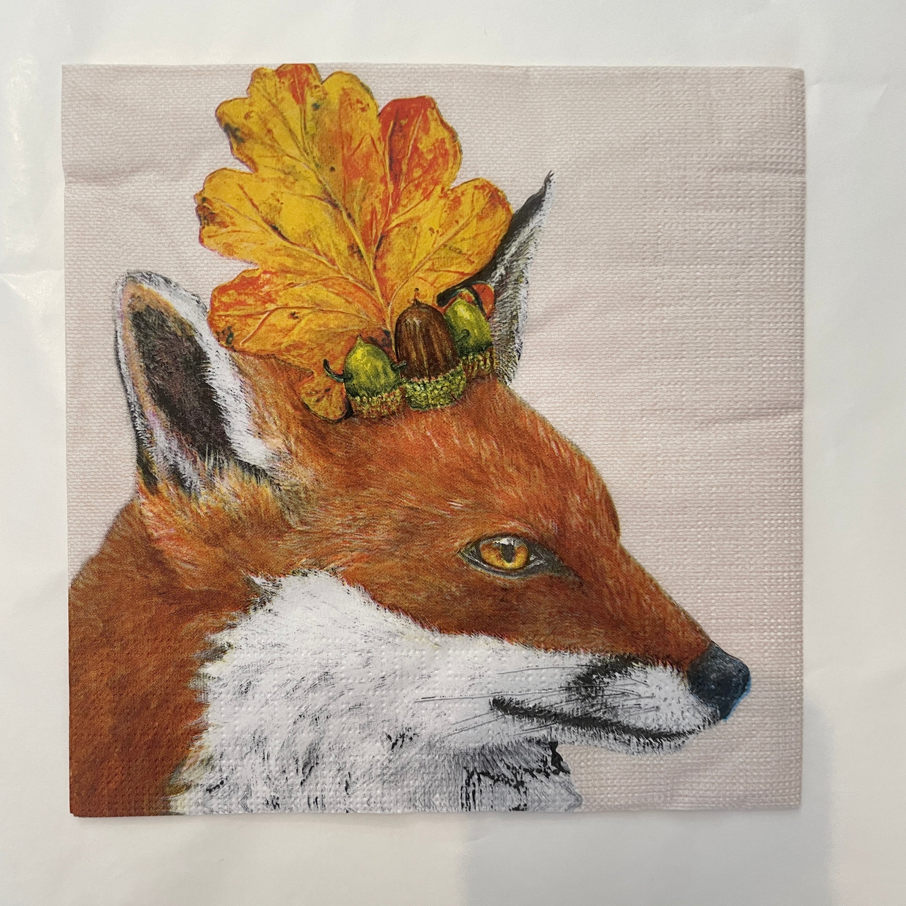 Sophie Fox Napkin | Decoupage Napkin | Dooney & Daughters