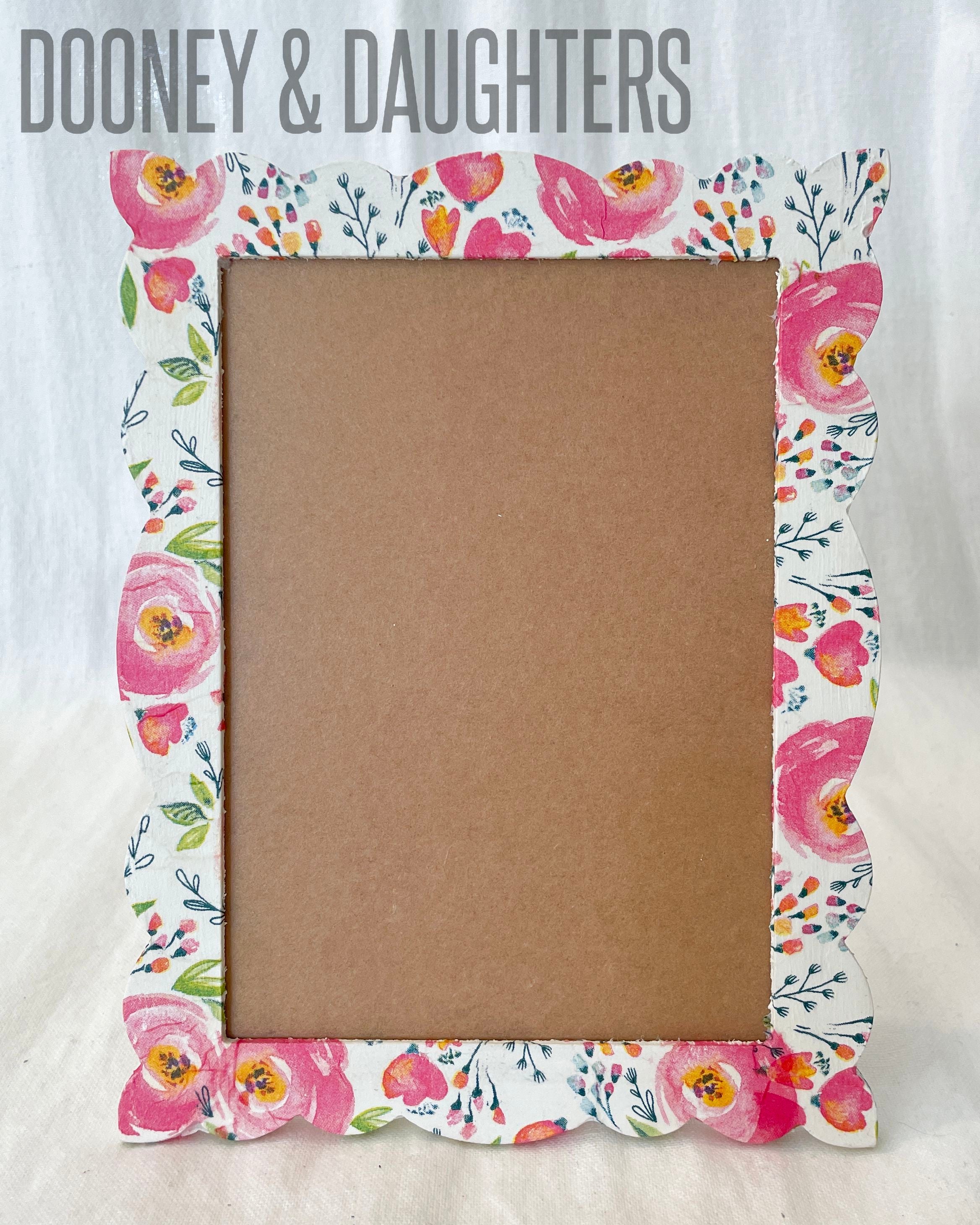 Water Colour Blooms Photo Frame | Handmade | Dooney & Daughters