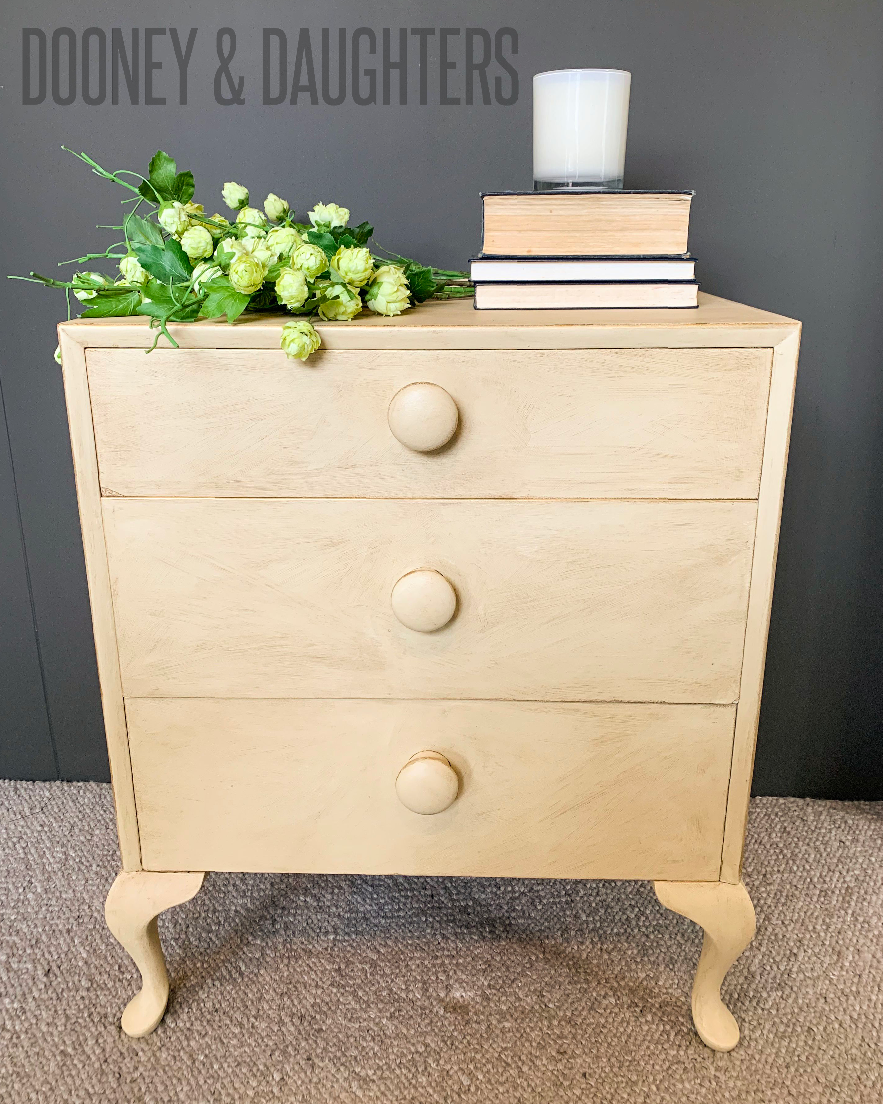 Burmese Bedsides | Cream Chalk Paint | Dooney & Daughters