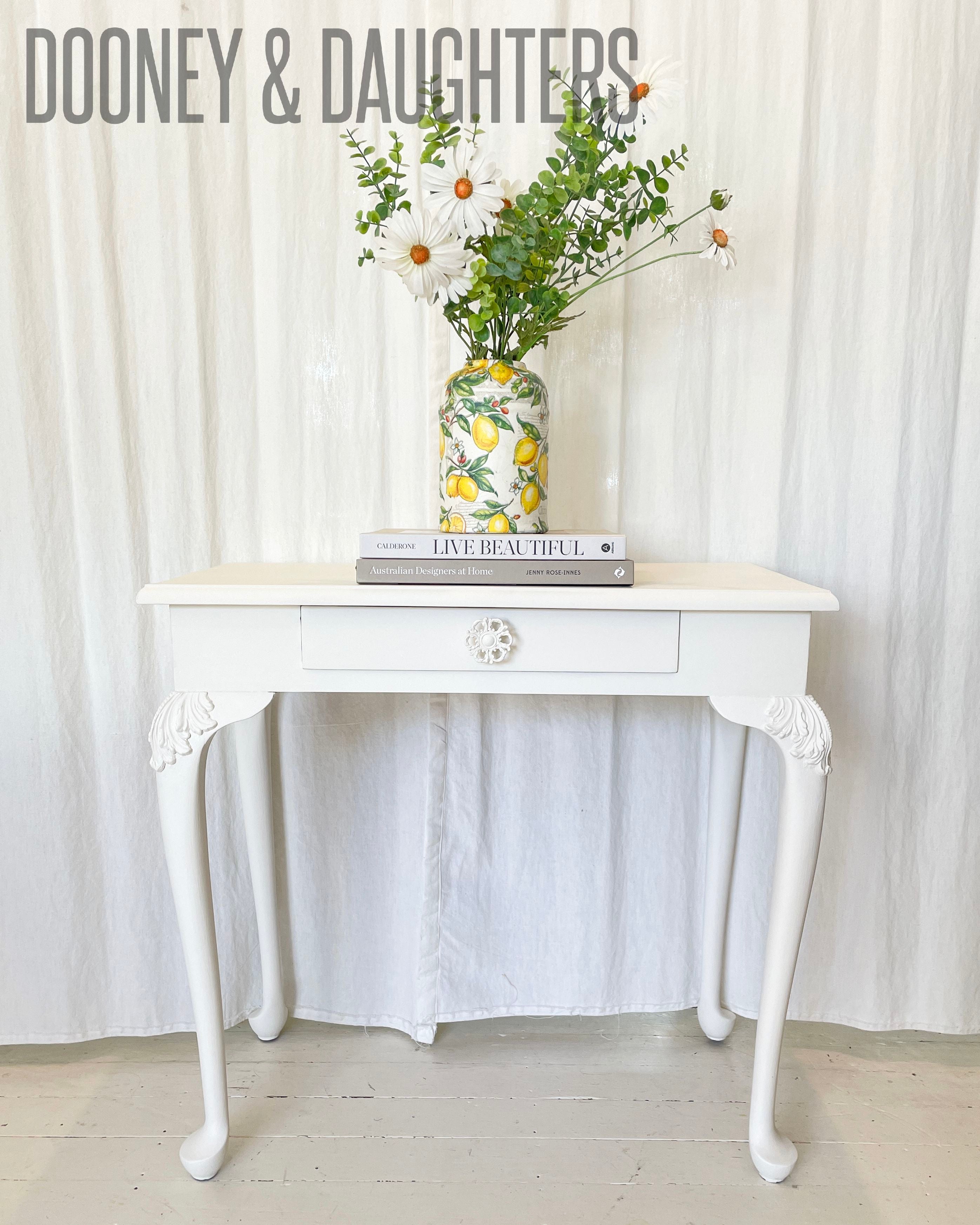 Off White Hall Table | Painted Furniture | Dooney & Daughters